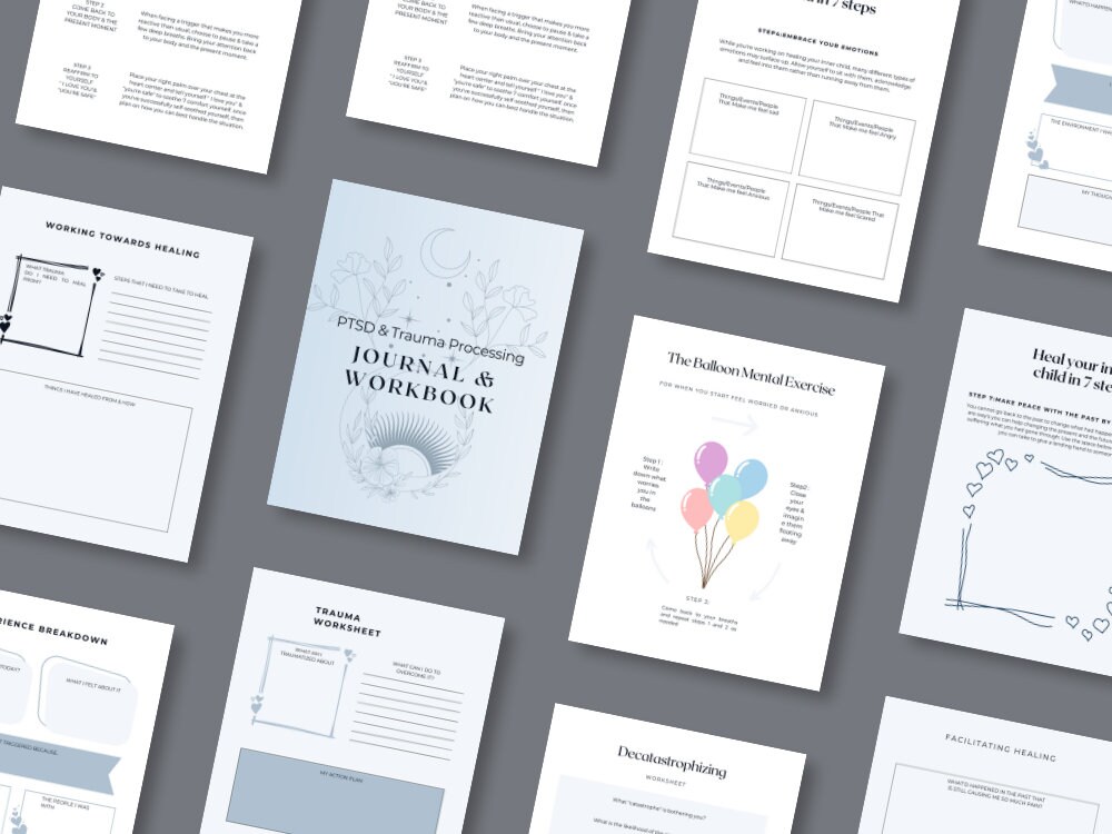 Trauma Therapy Worksheet | Trauma Workbook | Trauma Therapy | Trauma ...