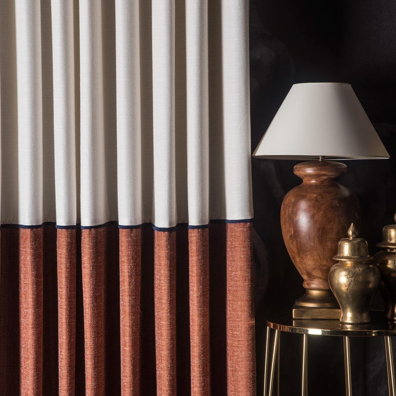 Color Block Curtain - Etsy