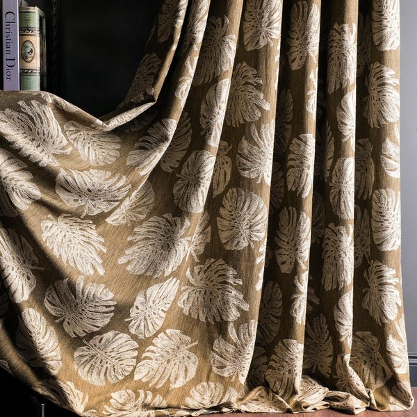 Leaves Curtains - Etsy