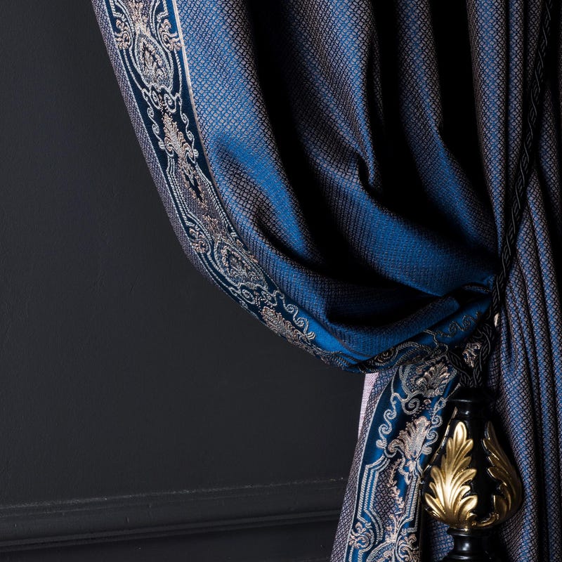 Royal Blue Curtains - Etsy