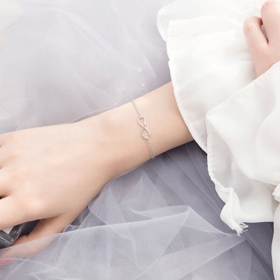 Infinity symbol infinity sterling silver 925/ 21 cm w… - Gem