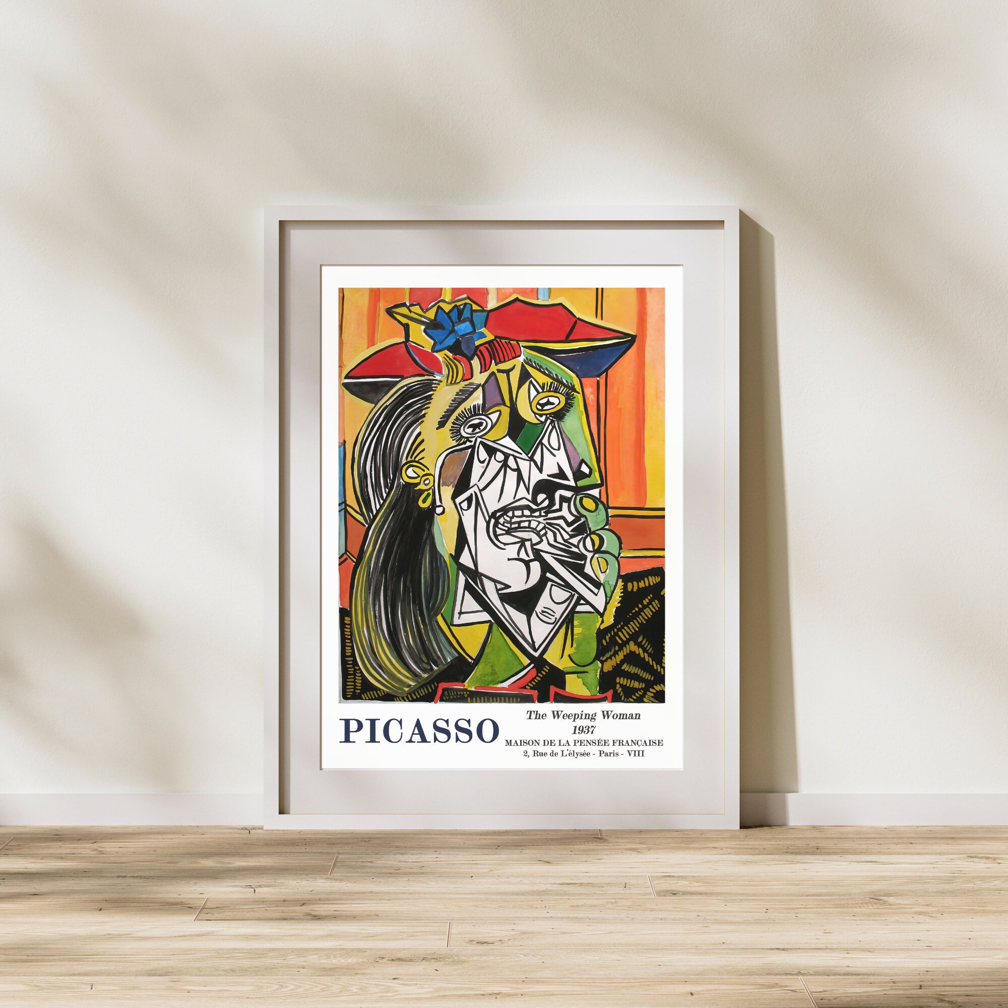 Picasso Weeping Woman, Picasso Printable Download, Abstract Art Print ...