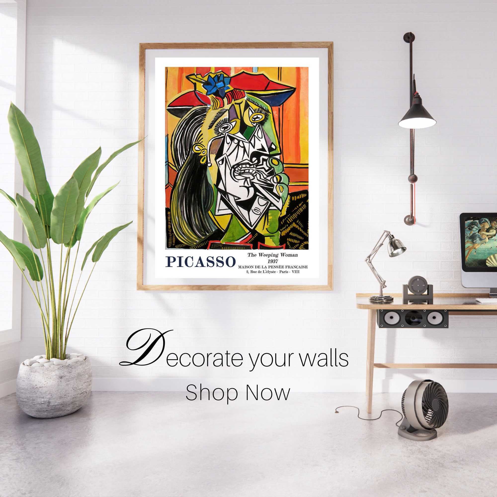 Picasso Weeping Woman, Picasso Printable Download, Abstract Art Print ...