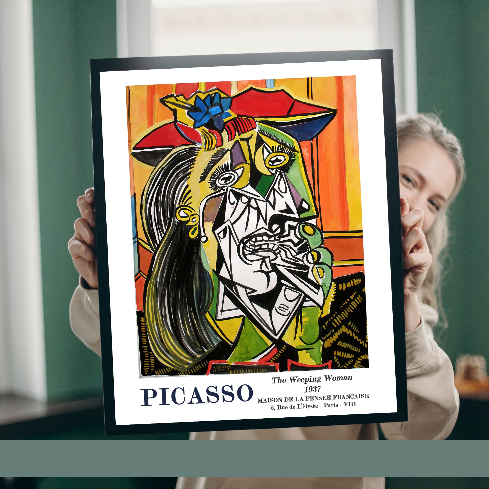 Picasso Weeping Woman, Picasso Printable Download, Abstract Art Print ...