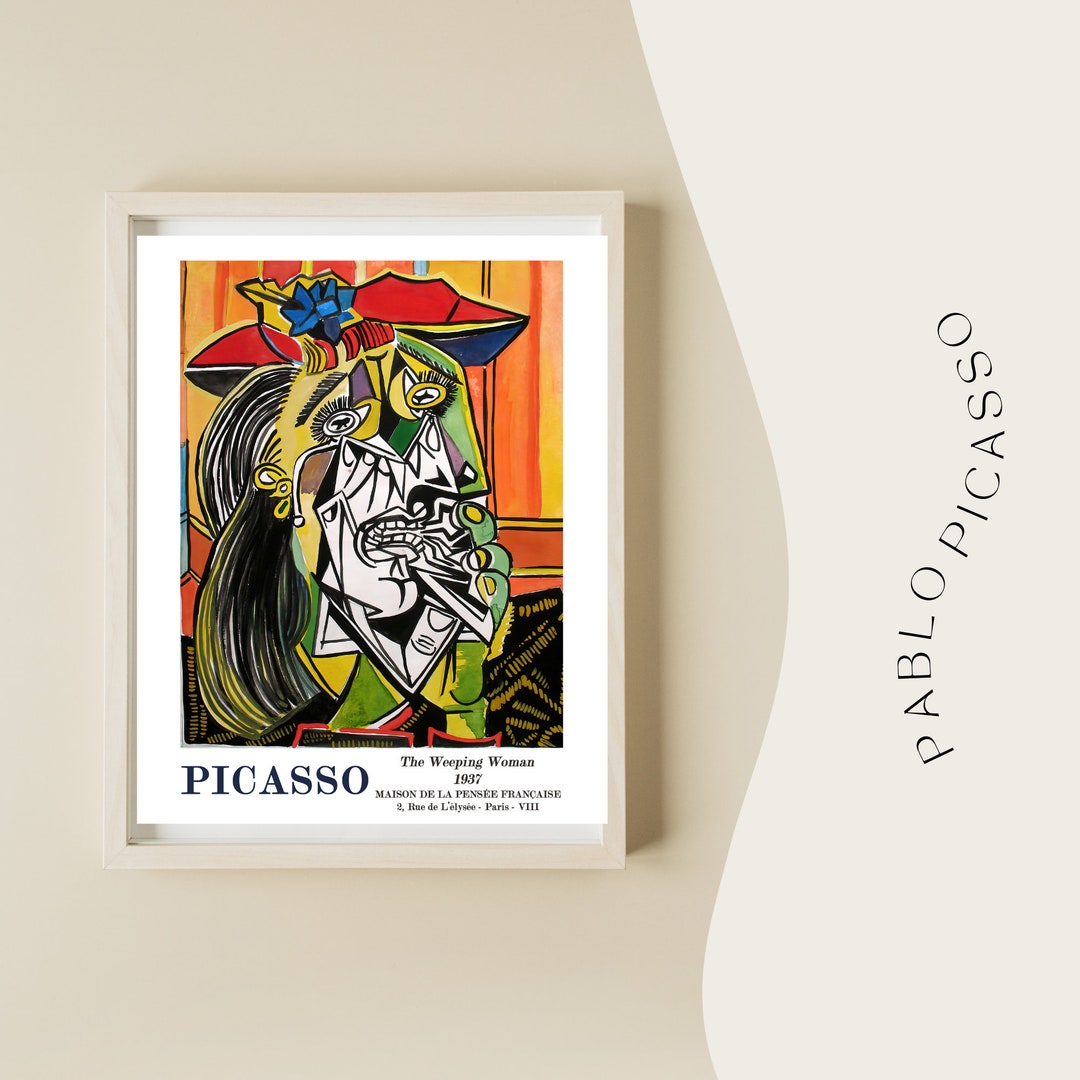 Picasso Weeping Woman, Picasso Printable Download, Abstract Art Print ...