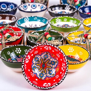 Turkish Cini Porcelain Bowl, Merry Christmas Gifts, Christmas Party ...