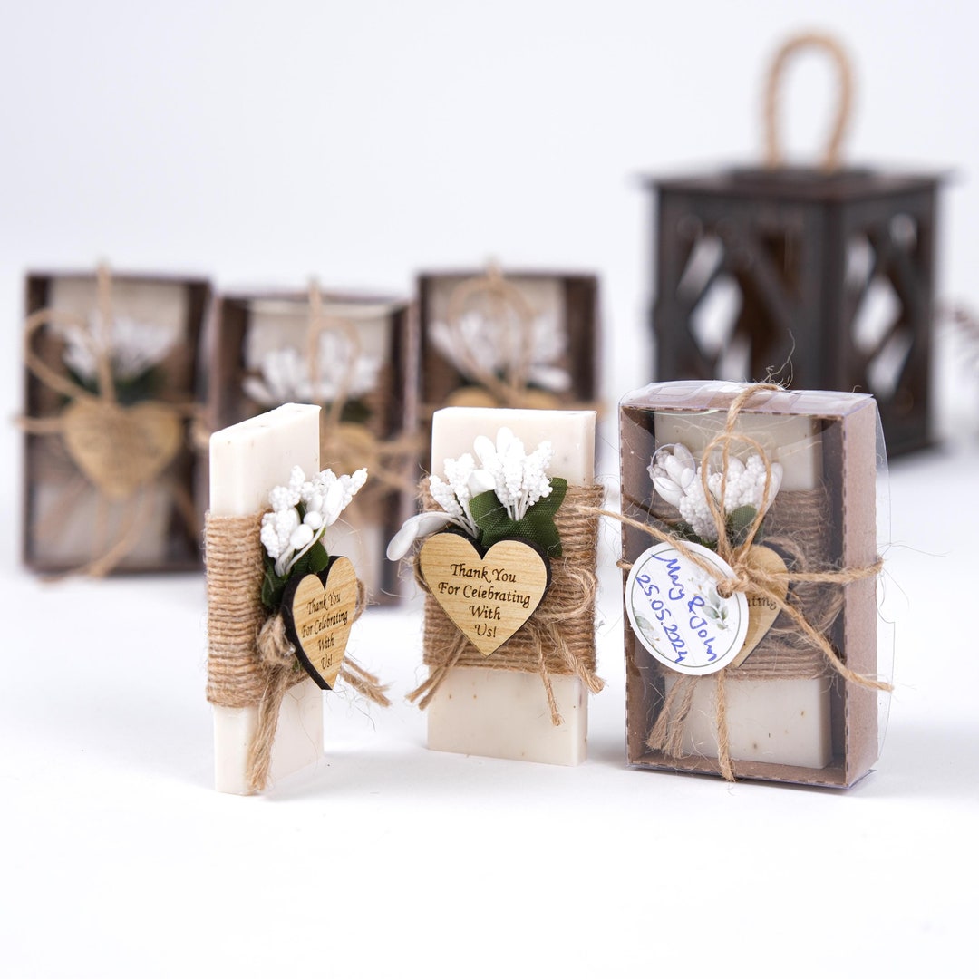 Wedding Favors for Guests Jasmine Scented Soap, Handmade Soap Favor ...