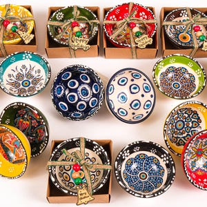 Turkish Cini Porcelain Bowl, Merry Christmas Gifts, Christmas Party ...