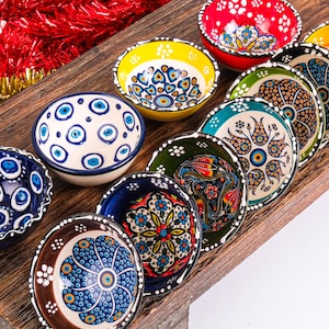 Turkish Cini Porcelain Bowl, Merry Christmas Gifts, Christmas Party ...