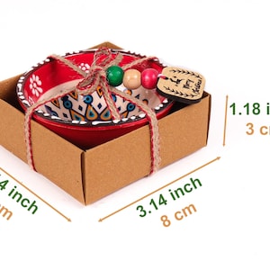 Turkish Cini Porcelain Bowl, Merry Christmas Gifts, Christmas Party ...