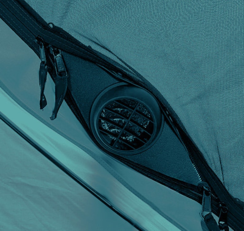 UK 75mm Diesel Heater Rooftop Tent Zipper Mount Rotating Vent Bracket ...