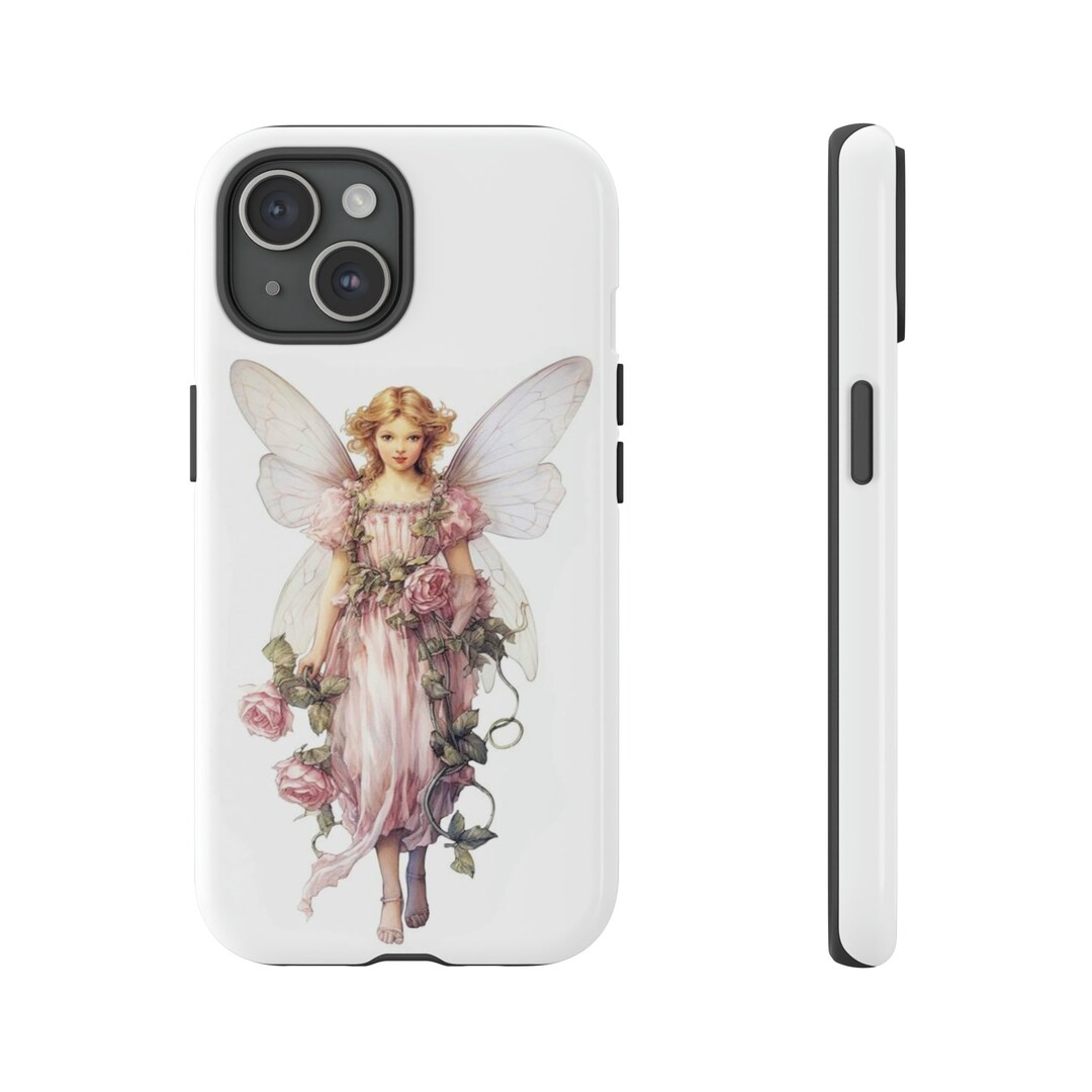 Serene Stained Glass Look Angel Phone Case 3D Illusion Heavenly Angel ...