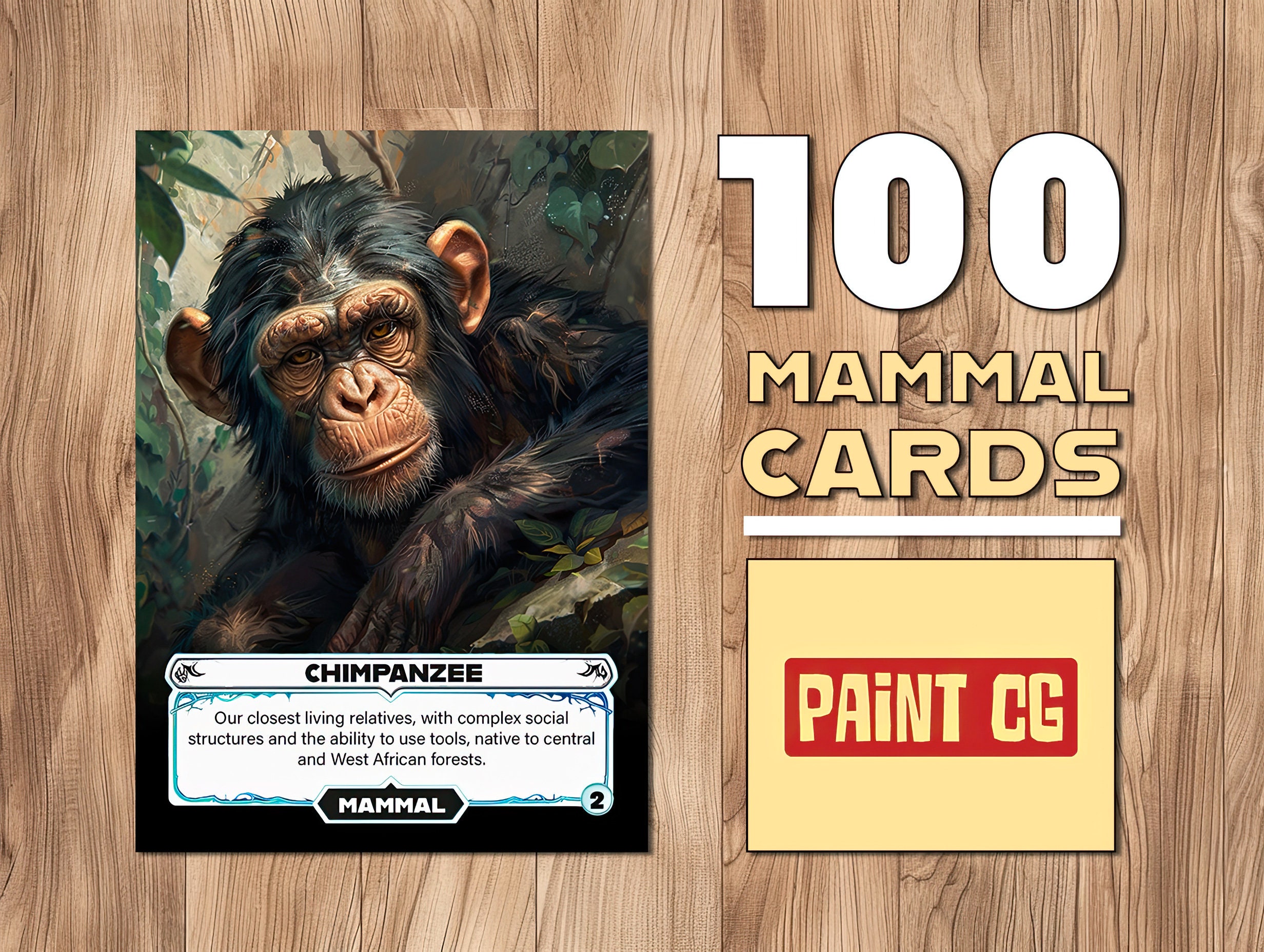 100 Mammal Animal Flash Cards for Kids - Educational Biology Study Tool ...