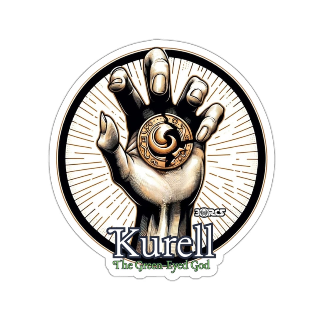 Dnd Unique D&D | Oeridian Deity Holy Symbol | Greyhawk God Kurell | Vinyl Kiss-cut Stickers - Etsy