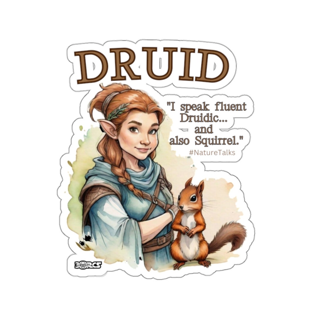 DND Dungeons & Dragons Druid Class | Squirrel Character | Vinyl Kiss ...