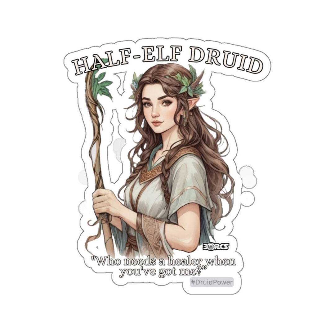 DND Dungeons & Dragons | Half-elf Druid | Nature Healer | Vinyl Kiss ...