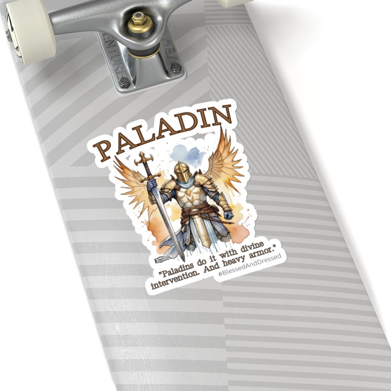 Dnd Paladin Hero Divine Intervention | Vinyl Kiss-cut Stickers - Etsy