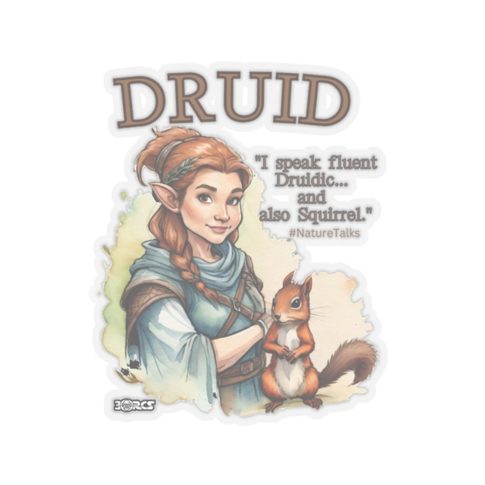 DND Dungeons & Dragons Druid Class | Squirrel Character | Vinyl Kiss ...