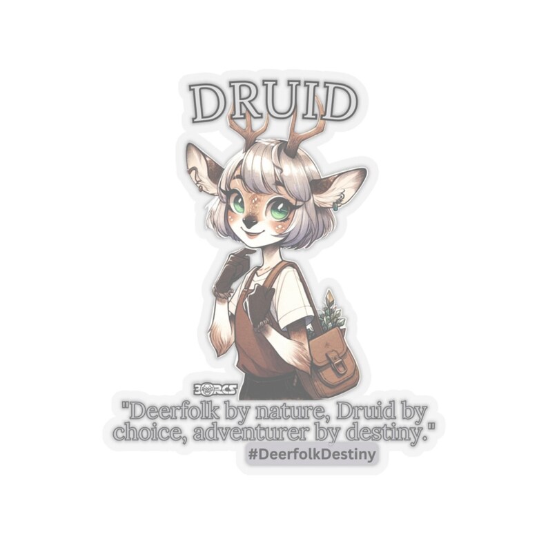 DND Dungeons & Dragons | Druid | Deerfolk Destiny | Vinyl Kiss-cut ...