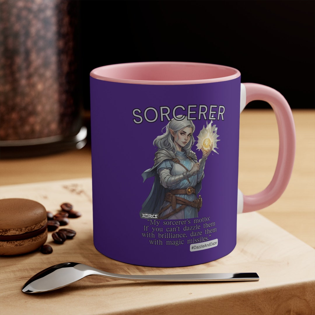 DND Dungeons & Dragons Sorcerer Character Class Magic Missile Coffee ...
