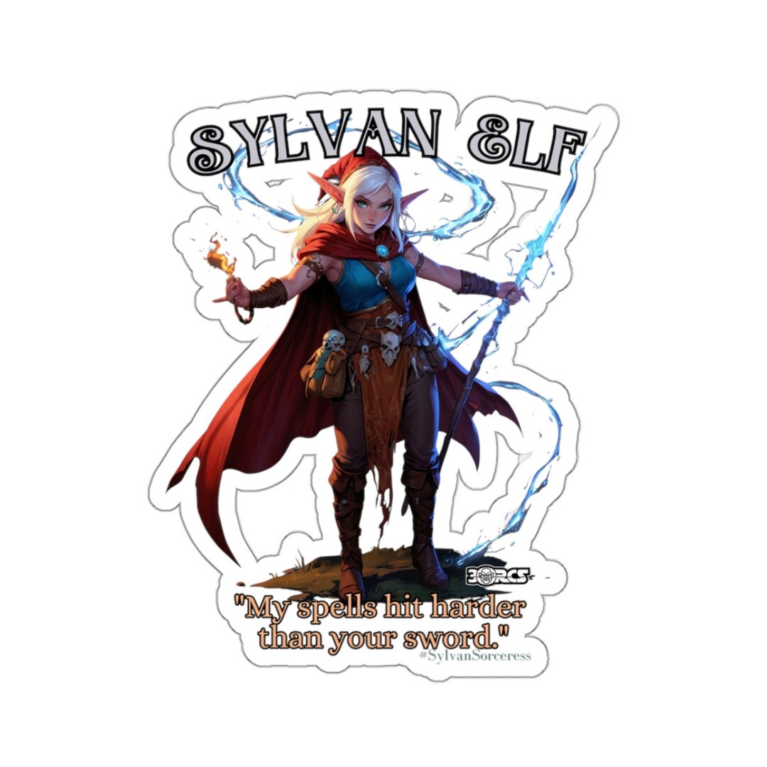 Dnd Unique D&D Sylvan Elf Wizard Deadly Wood Elf Spell Caster Vinyl ...