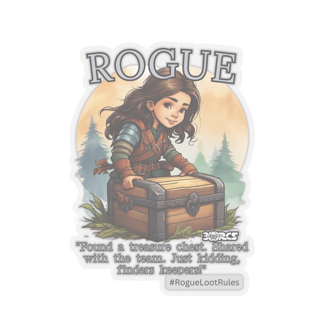 DND Dungeons & Dragons | Rogue | Treasure Chest | Vinyl Kiss-cut ...