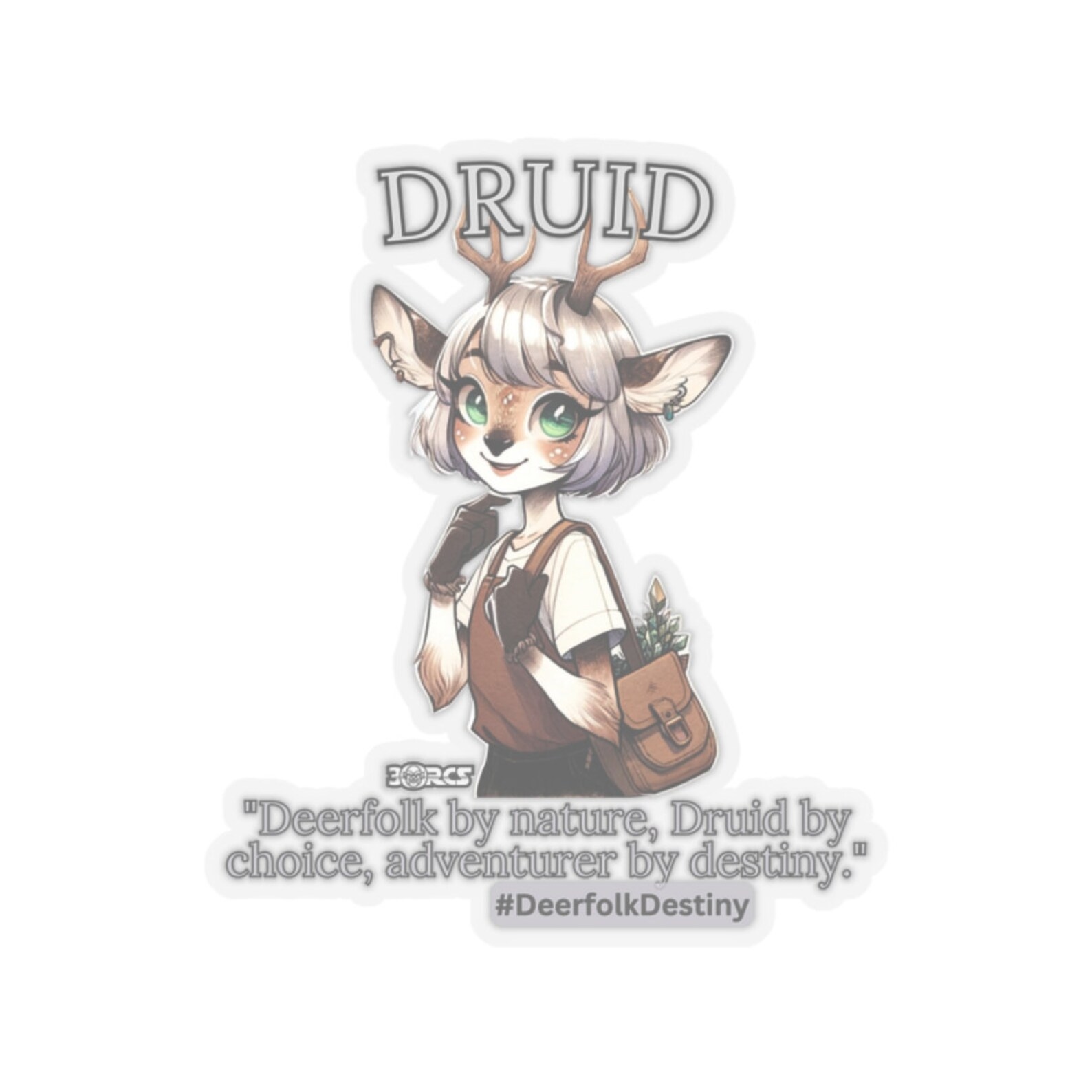 DND Dungeons & Dragons | Druid | Deerfolk Destiny | Vinyl Kiss-cut ...