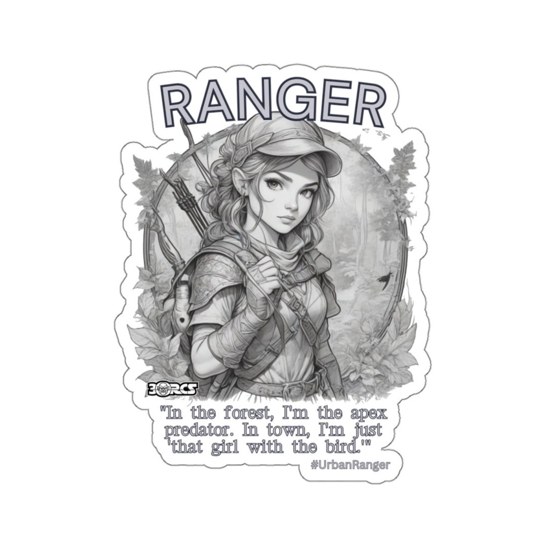 DND Dungeons & Dragons Ranger Class Character Vinyl Kiss-cut Stickers ...