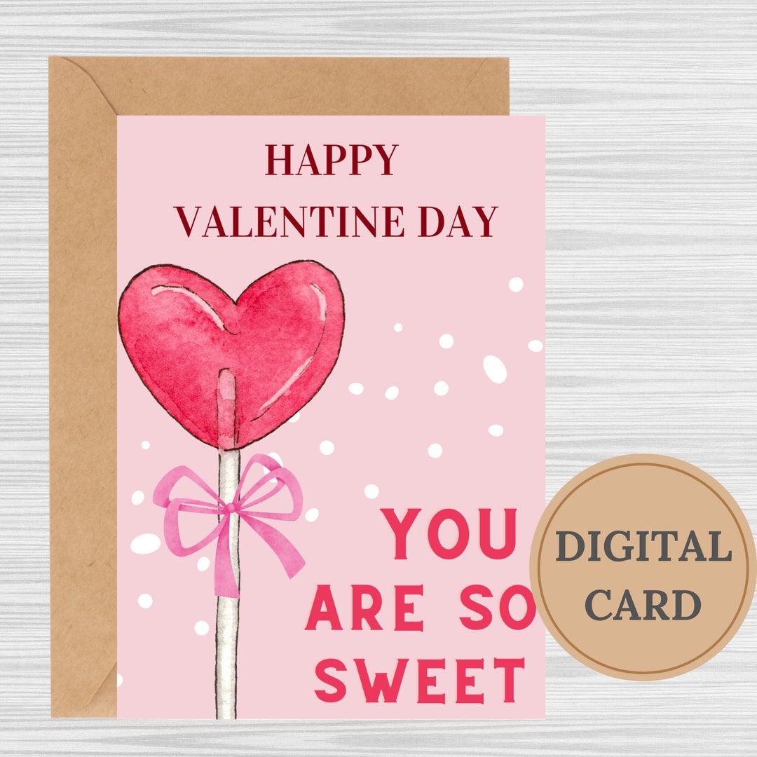 Printable Valentine's Day Card. Love Printable Valentine's Day Card.you ...
