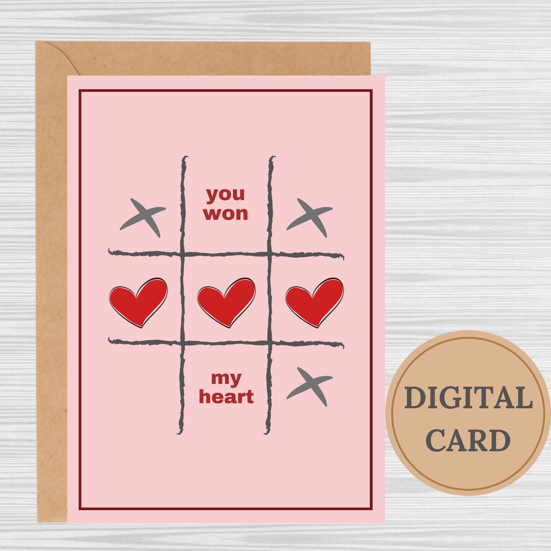 Printable Valentine's Day Card. Letter Envelope Themed Printable ...