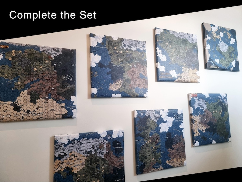 Baldurs Gate D&D Dnd Forgotten Realms 8 Bit Style World Map - Etsy