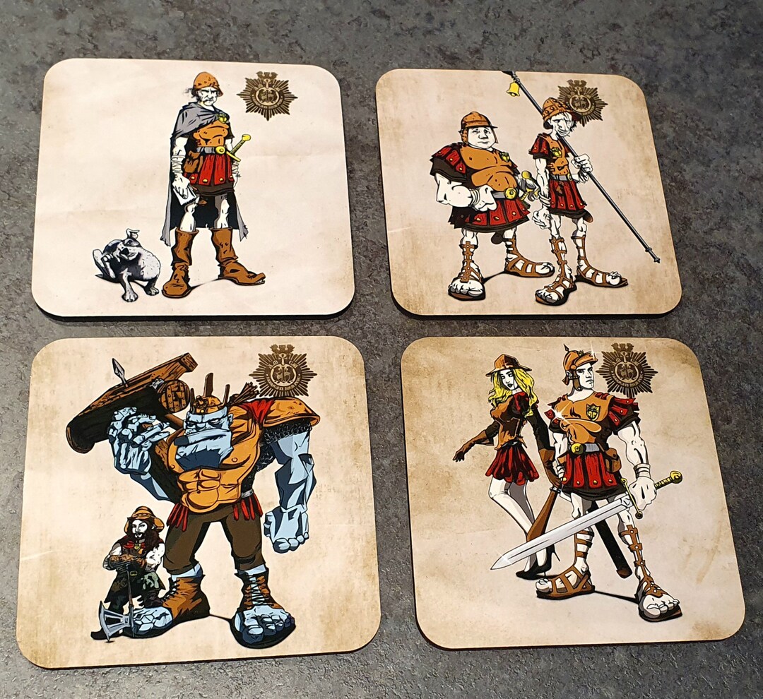 Discworld the Watch of Ankh-morpork Set of 4 Coasters - Etsy