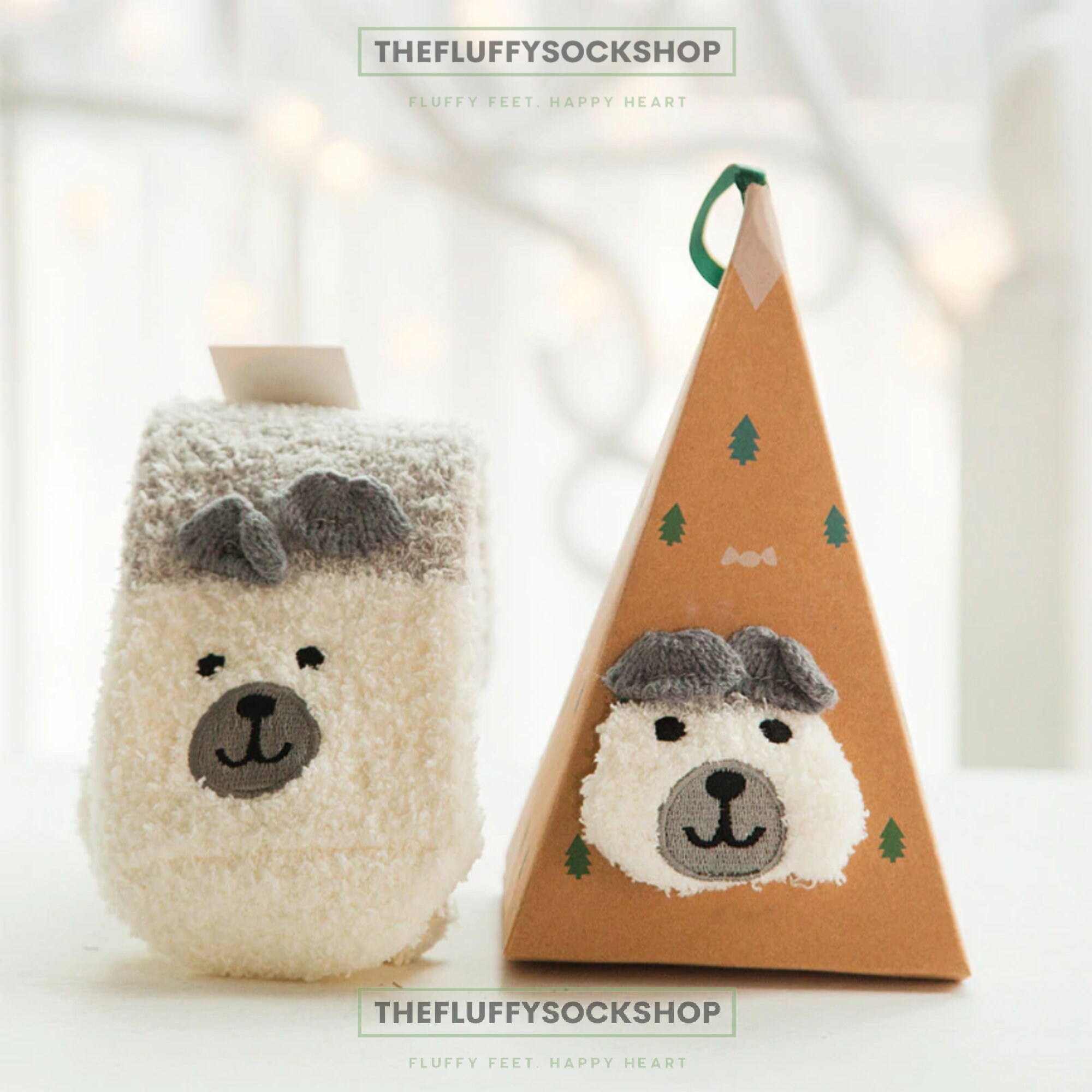 Fluffy Cute Animal Socks, Cosy Christmas Animal Sock, Stocking Fillers ...