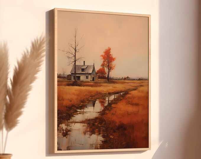 Vintage Matte Oil Painting Poster, Printed Oil Painting Art Poster ...