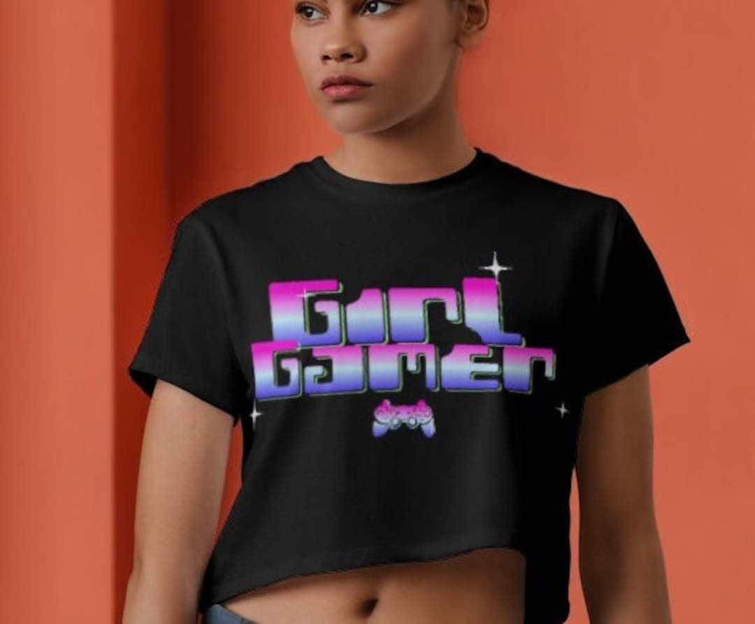 Gifts for Her Girl Gamer Crop Top Video Games Girlfriend Gift Gamer Tee ...