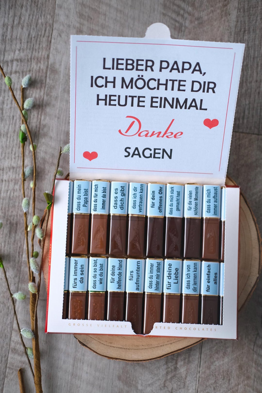 Merci Board Gift, Father's Day, Gift for Father, Thank You Dad, Love ...