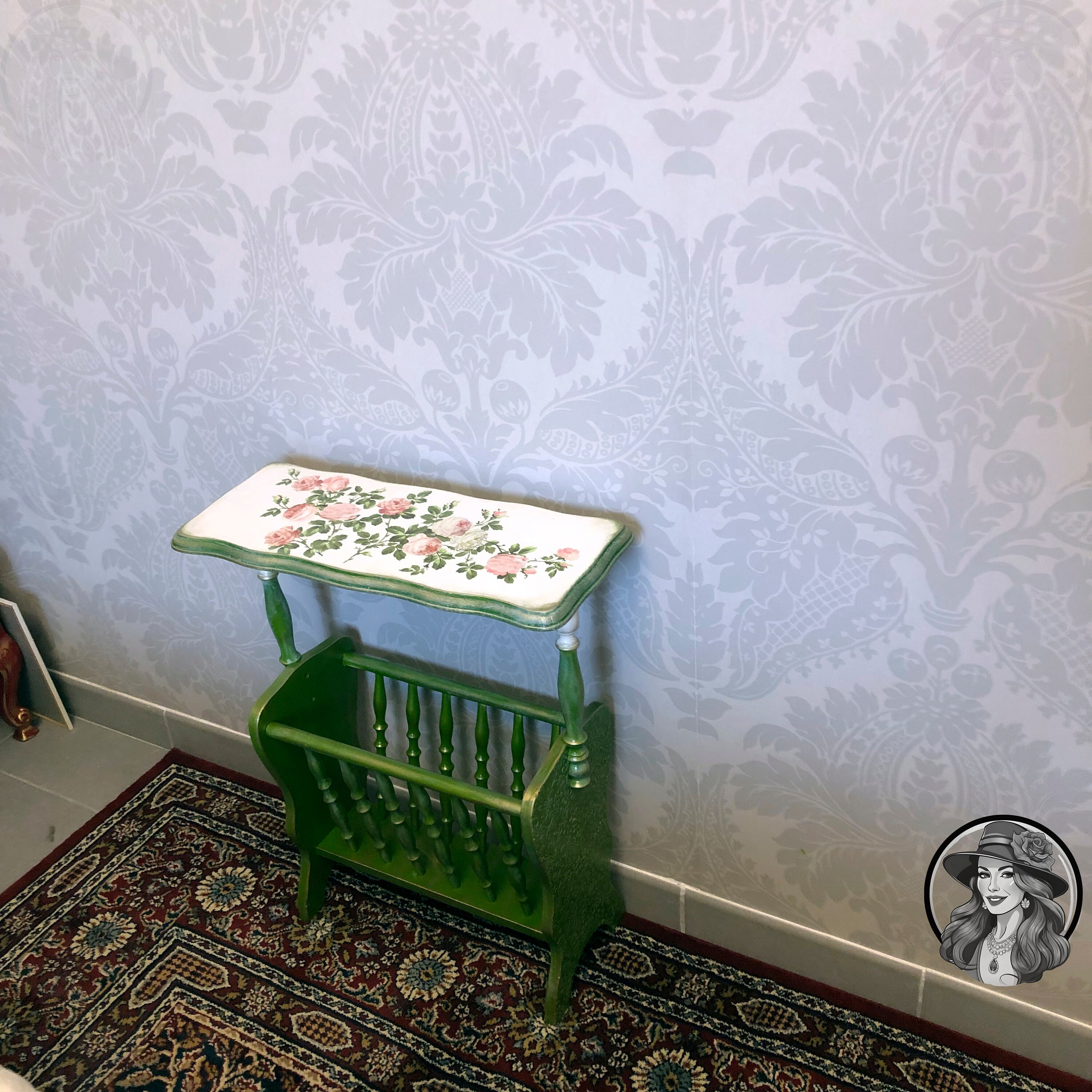 Side Table Console Table Newspaper Magazine Rack End Table Handmade ...