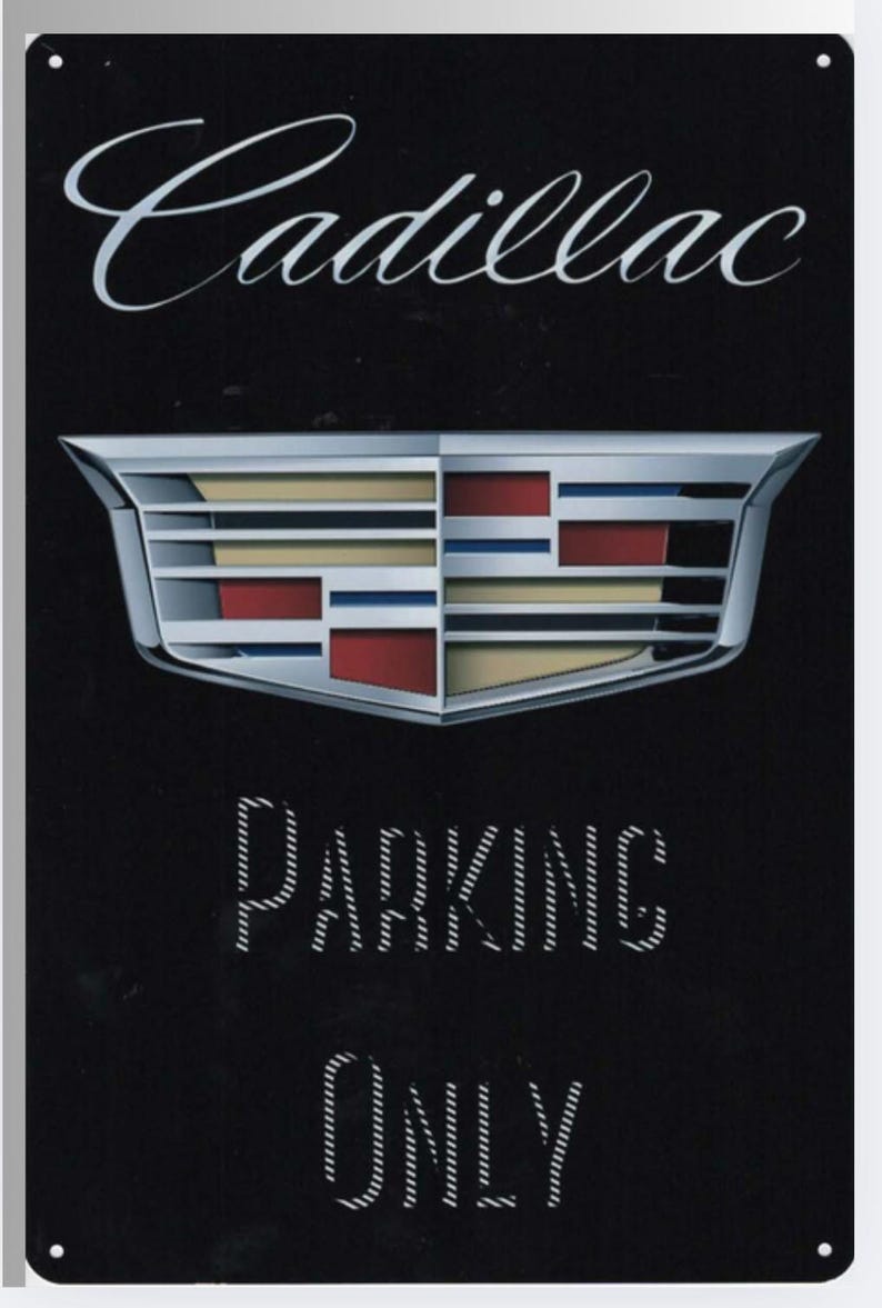 Cadillac Parking Only Sign for Years 2014- Present - Etsy