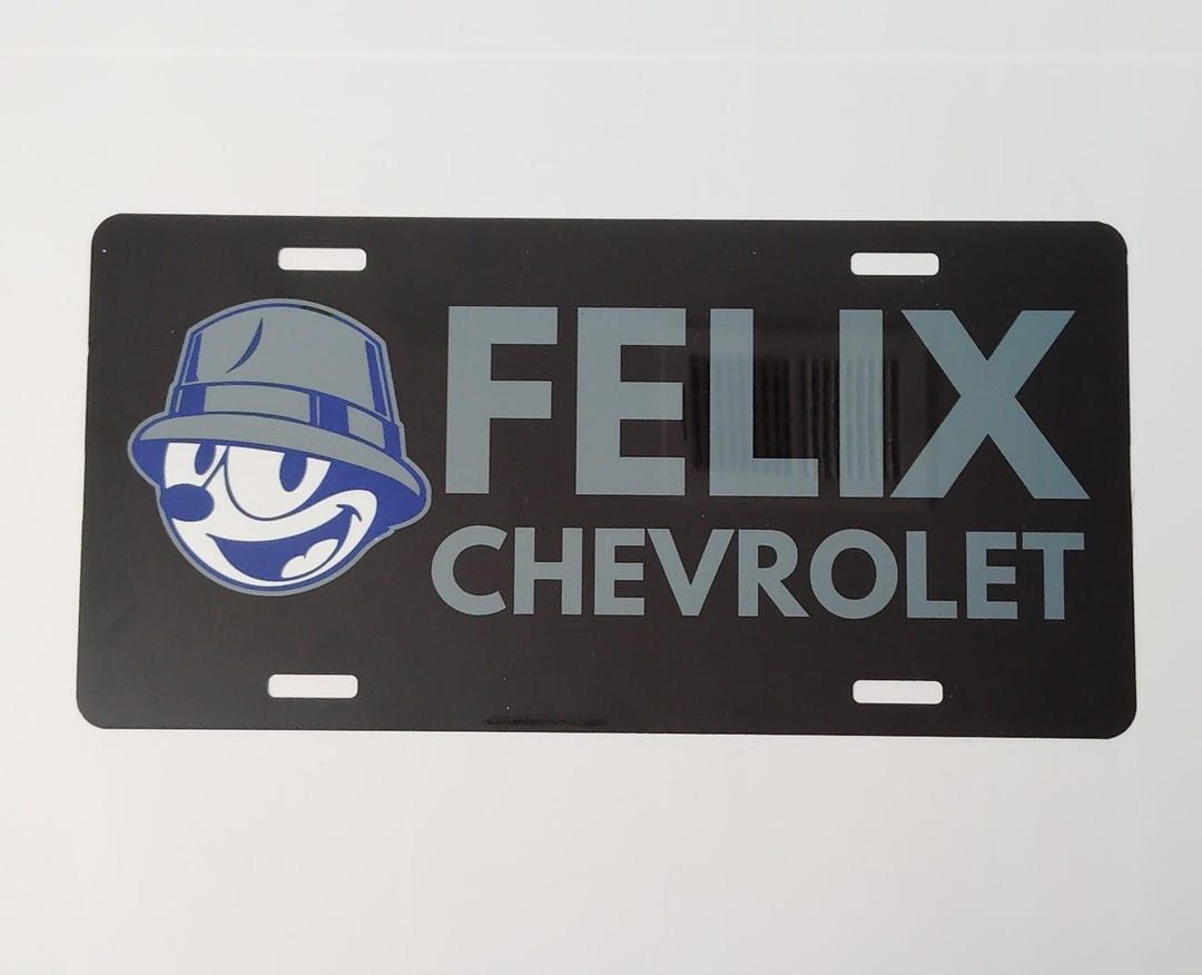 Lowrider Felix the Cat License Plate - Etsy