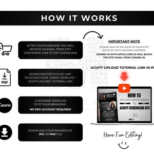 Acuity Scheduling Template, Hair Acuity Template, Hair Stylist Branding, Hair Stylist Website ...