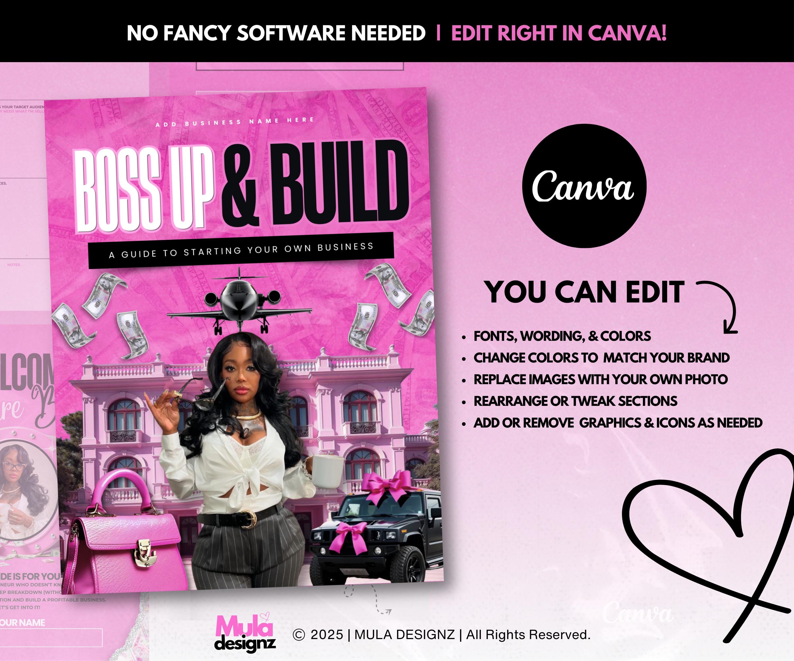 PLR Ebook Template Canva: 32 Page DIY Digital Product (resell Rights ...