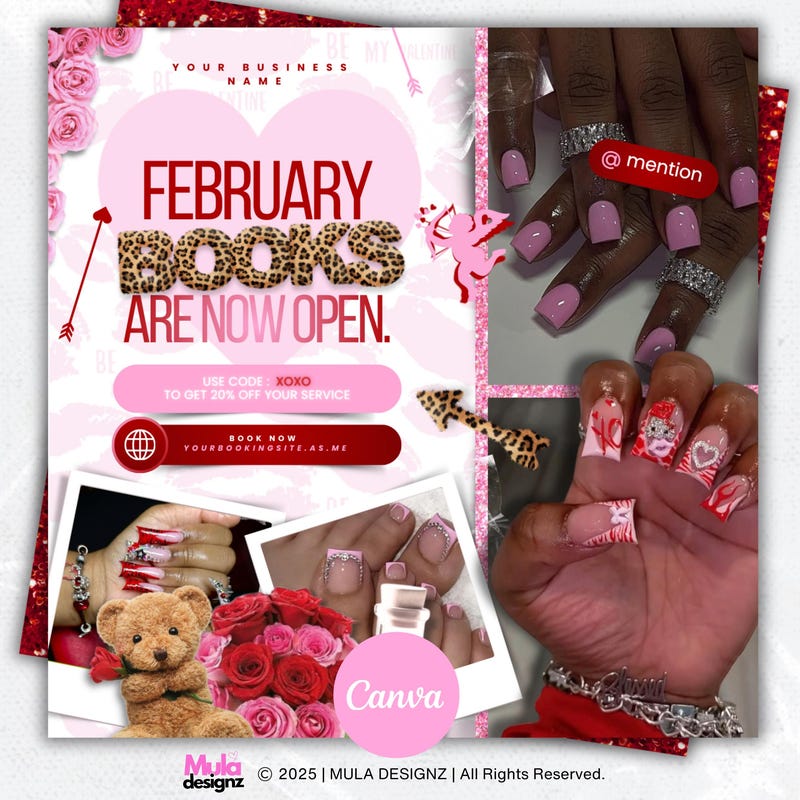 Valentines Day Hair Booking - Etsy UK