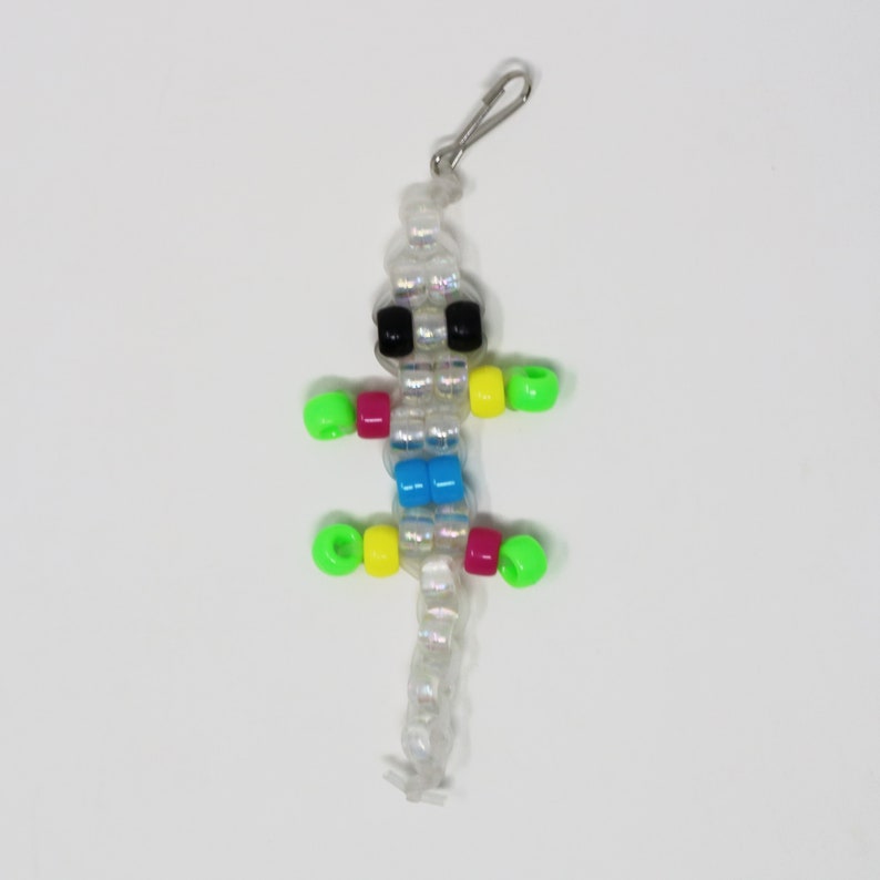 Beaded Lizard / Gecko Keychain / Pony Bead 90s Baby Y2K Nostalgia ...