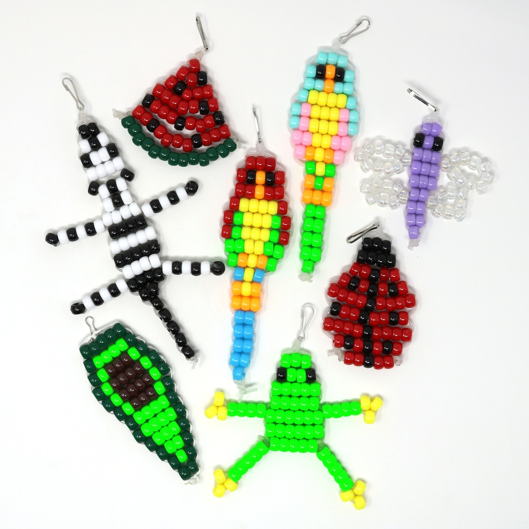 Beaded Lizard / Gecko Keychain Pony Bead 90s Baby Y2K Nostalgia ...