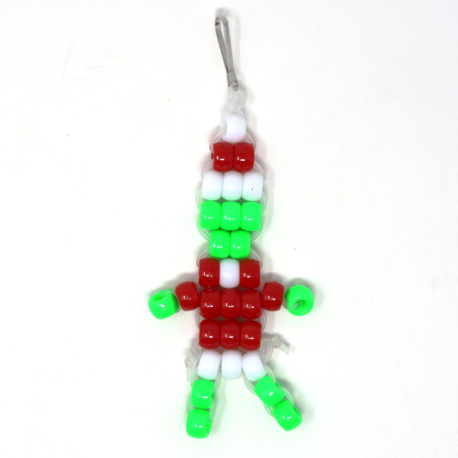 Beaded Christmas Keychain Gift Tag / Santa Reindeer Rudolph Nutcracker ...