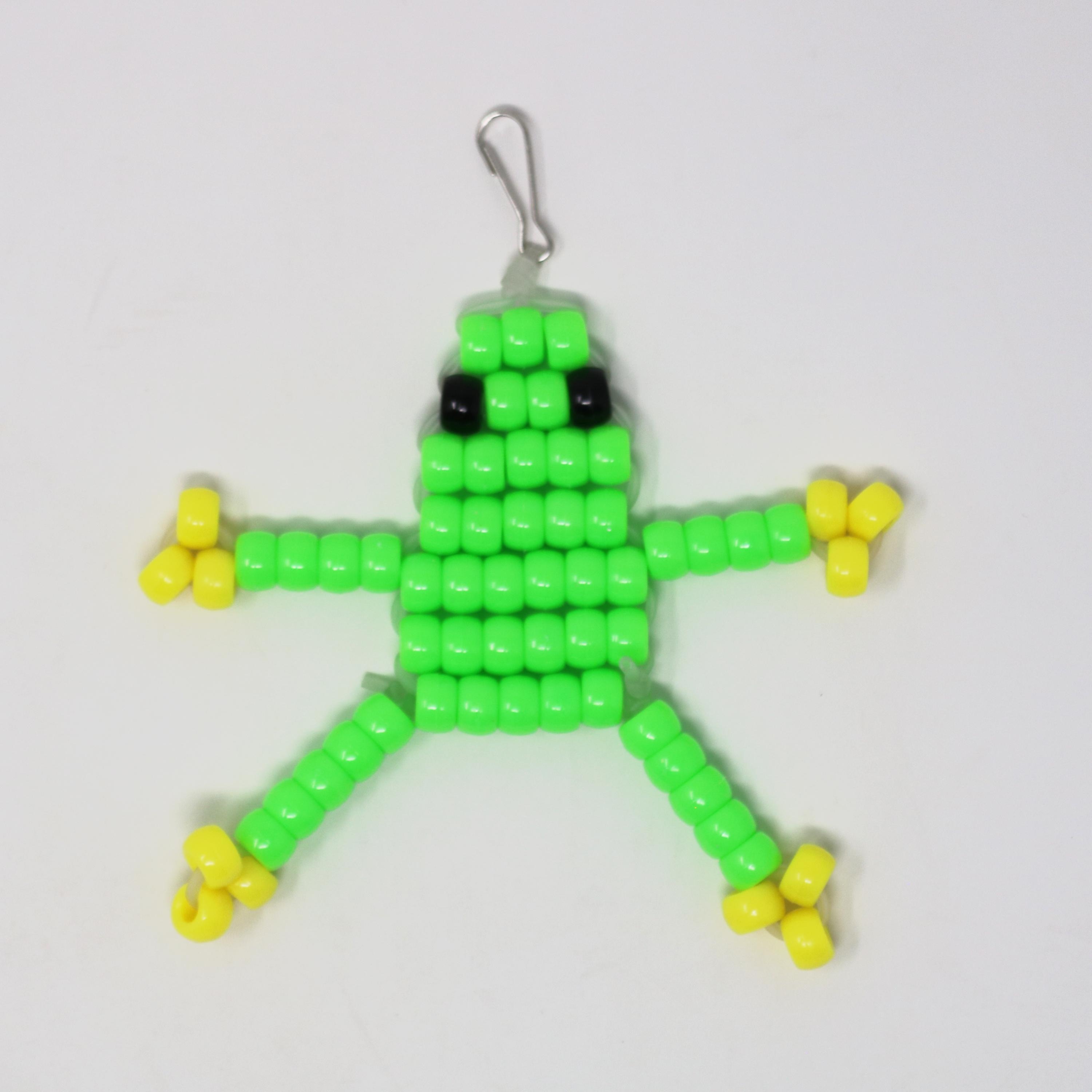 Beaded Animals Insects Fruit / Lizard Style Keychain Pony Bead 90s Baby ...