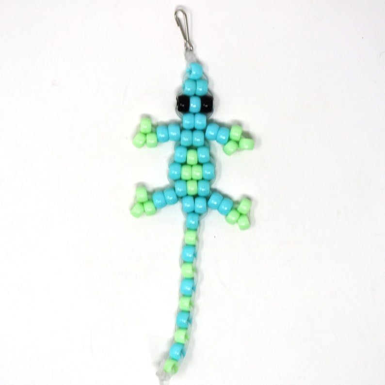 Beaded Lizard / Gecko Keychain Pony Bead 90s Baby Y2K Nostalgia ...