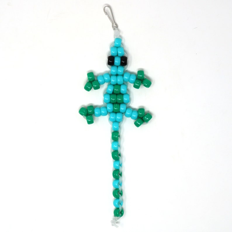 Beaded Lizard / Gecko Keychain Pony Bead 90s Baby Y2K Nostalgia ...