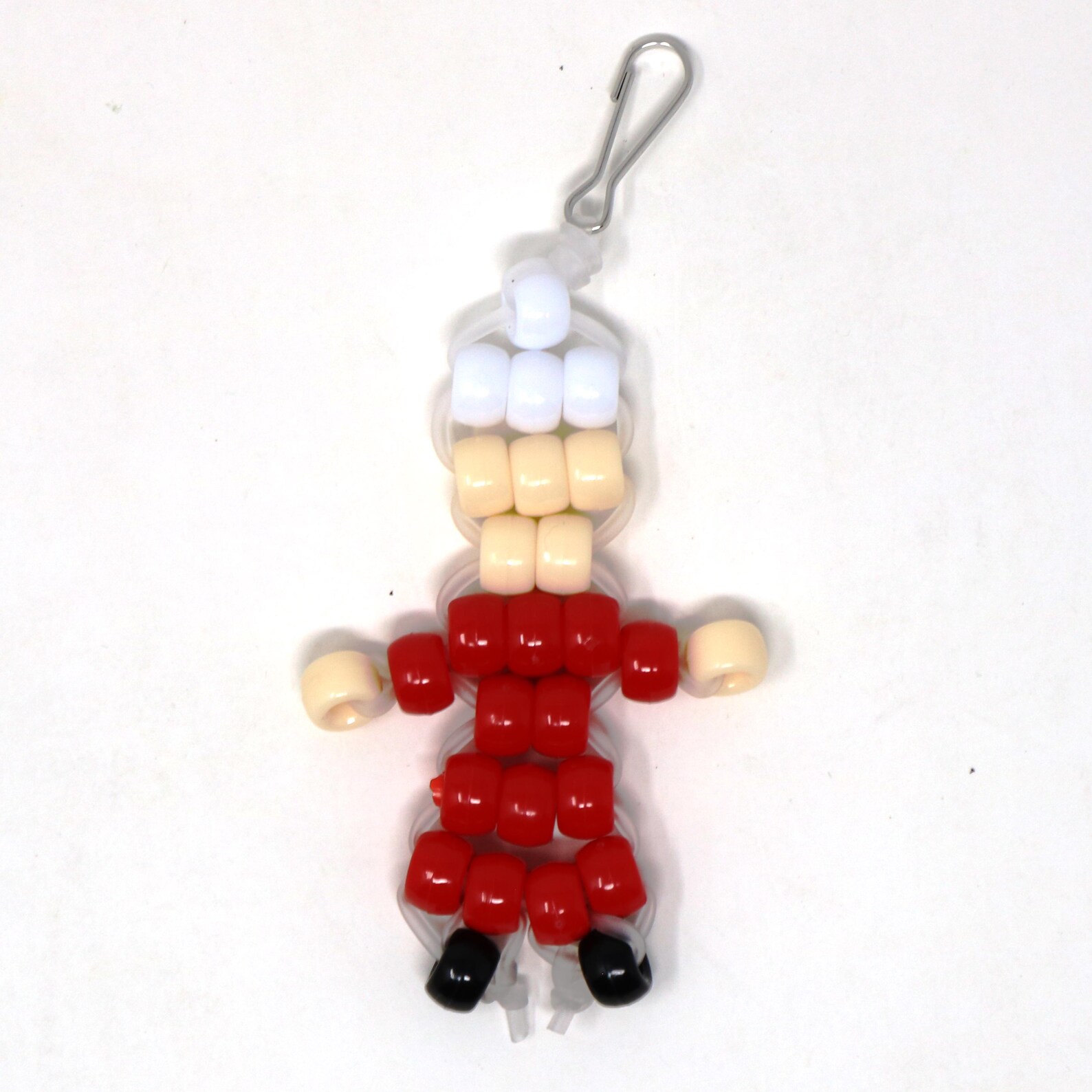 Beaded Christmas Keychain Gift Tag / Santa Reindeer Rudolph Nutcracker ...