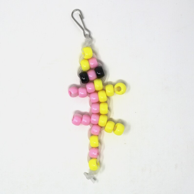Beaded Lizard /gecko Keychain Pony Bead 90s Baby Y2K Nostalgia ...